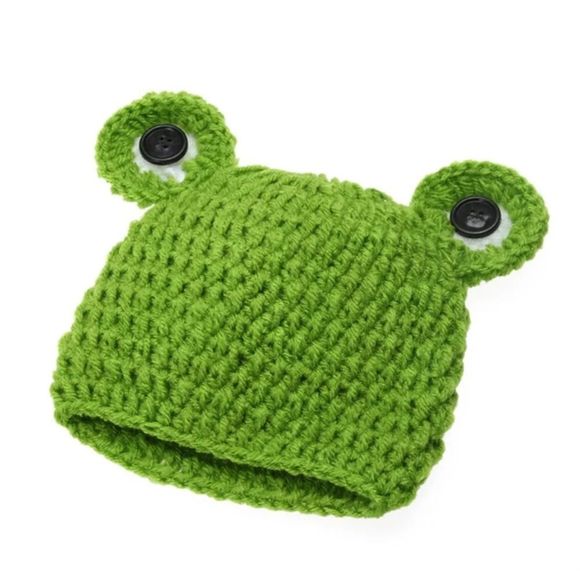 Costumes | Frog Newborn Crochet Baby Knit Hat | Poshmark